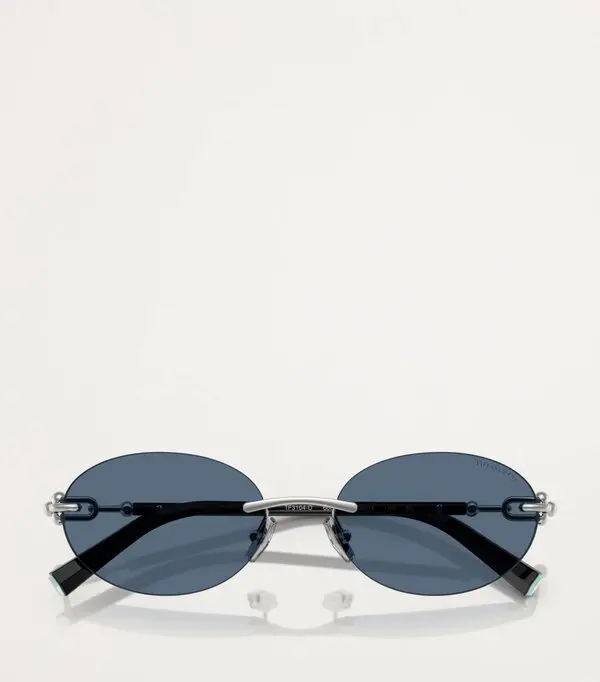 Tiffany & Co. Oval Metal Sunglasses