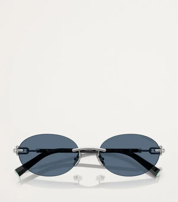 Tiffany & Co. Oval Metal Sunglasses