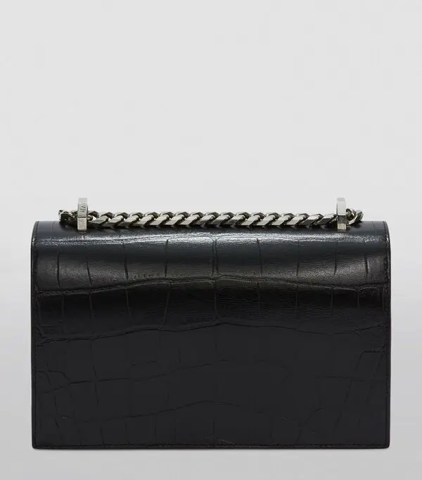 Alexander McQueen Leather Jewelled Satchel With Skull Detail