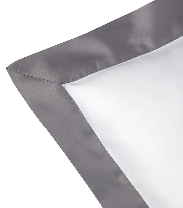 YVES DELORME Linea Platine Oxford Pillowcase - Grey