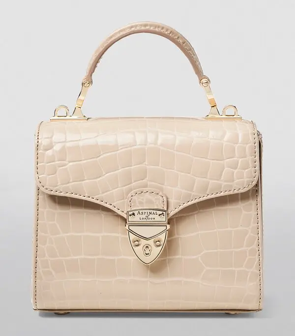 ASPINAL OF LONDON Mini Mayfair Top-handle Bag - Neutral