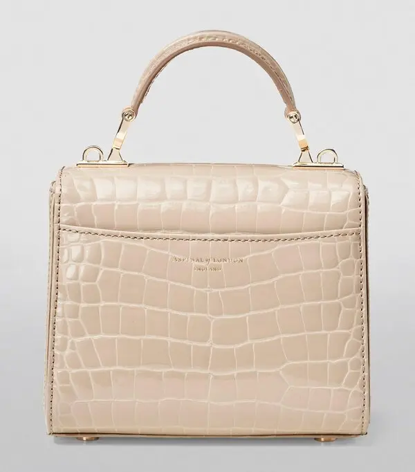 ASPINAL OF LONDON Mini Mayfair Top-handle Bag - Neutral
