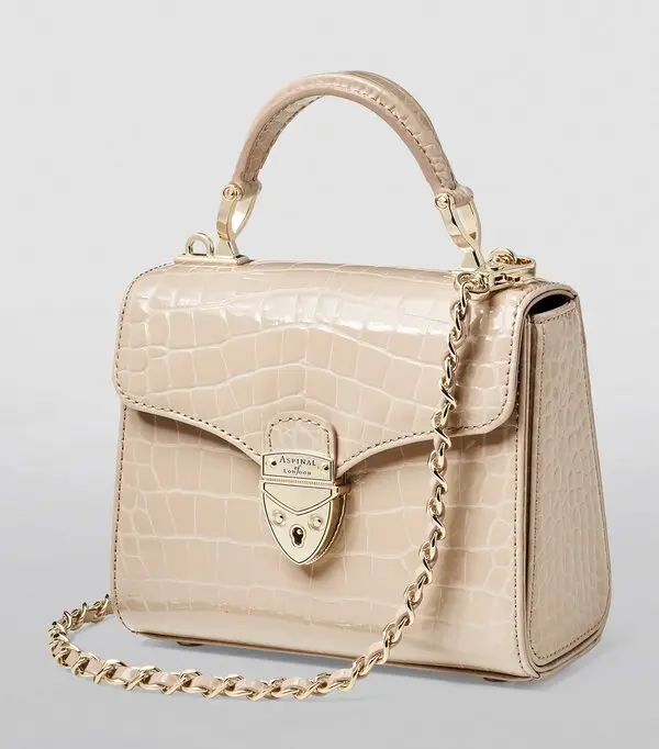 ASPINAL OF LONDON Mini Mayfair Top-handle Bag - Neutral