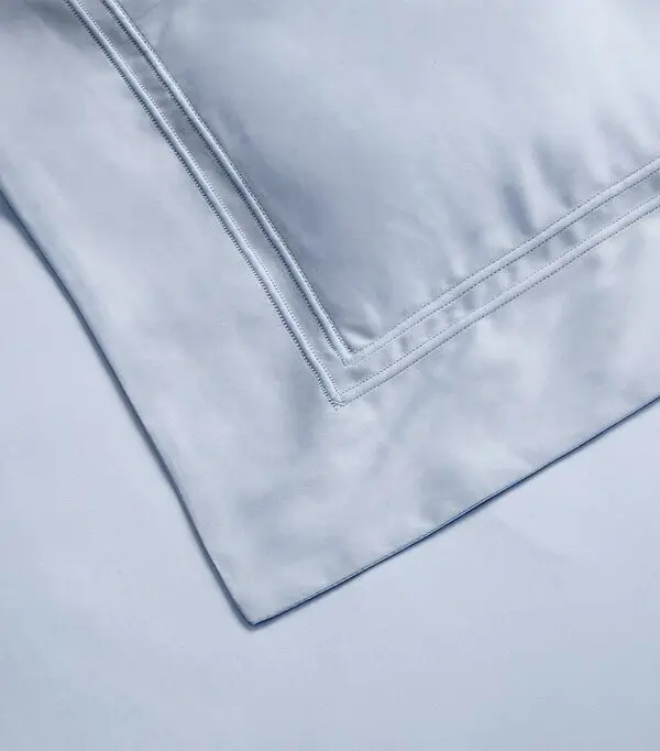 YVES DELORME Triomphe Celeste Double Duvet Cover - Blue