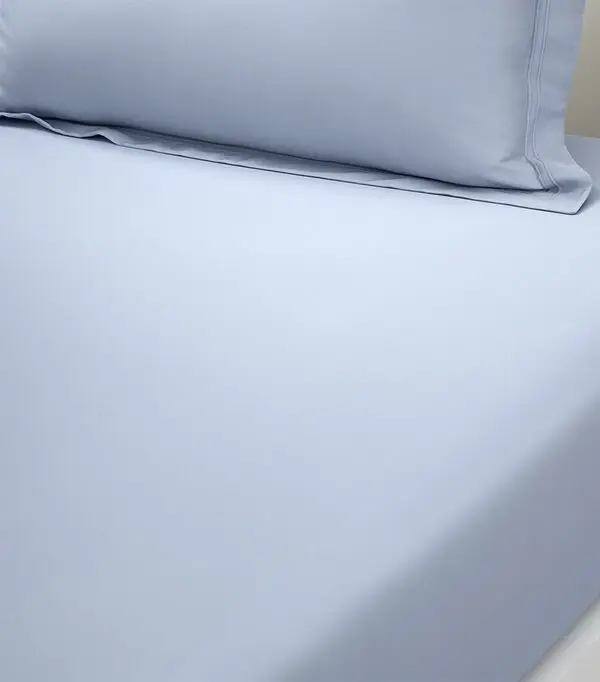 YVES DELORME Triomphe Celeste Super King Fitted Sheet