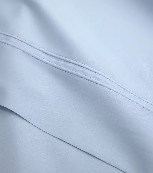 YVES DELORME Triomphe Celeste Double Flat Sheet - Blue