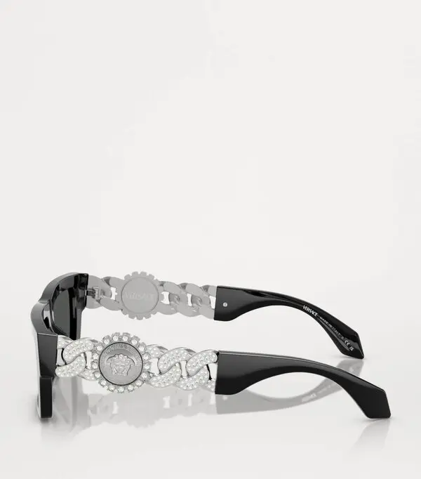 Versace Acetate Square Frame Sunglasses