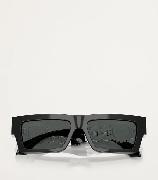 Versace Acetate Square Frame Sunglasses