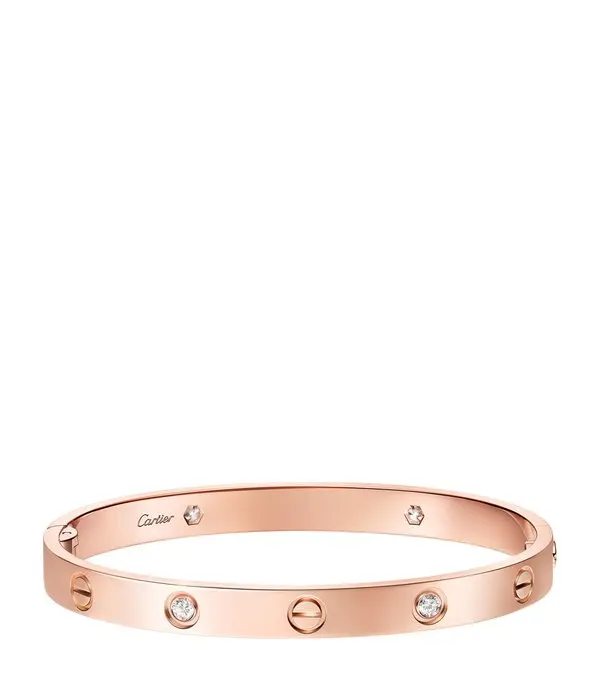 Cartier Karat And Diamond Love Bangle - Rose Gold