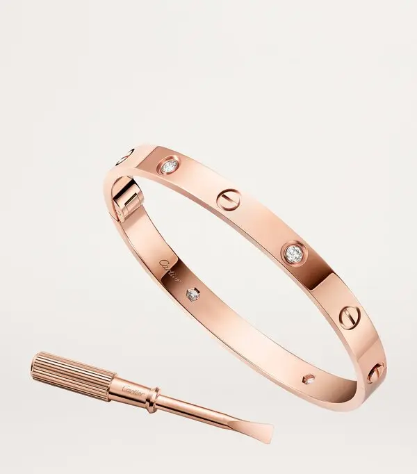 Cartier Karat And Diamond Love Bangle