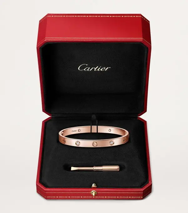 Cartier Karat And Diamond Love Bangle