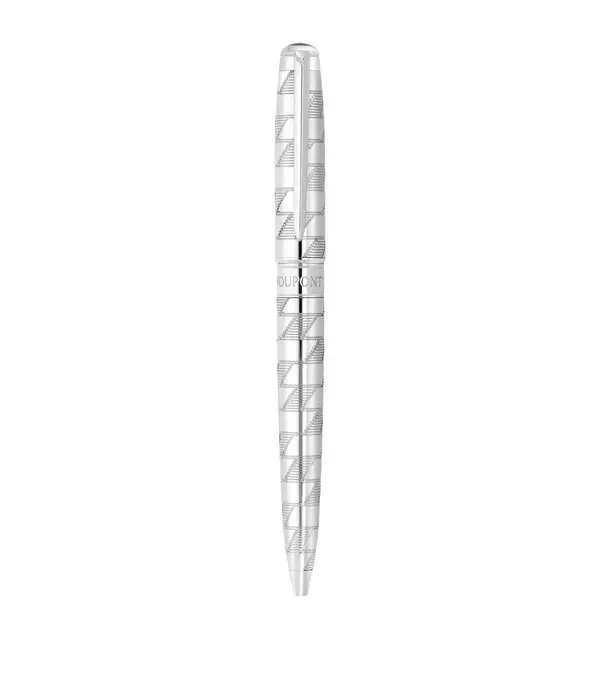 S.t. Dupont Large Line D Eternity Monogram 1872 Ballpoint Pen - Metallic