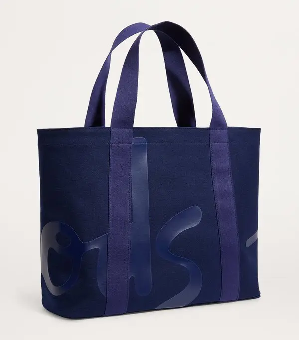 Harrods Cotton Logo Tote Bag - Navy