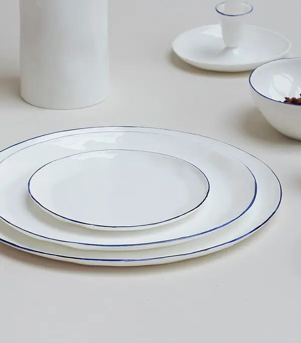FELDSPAR Set Of 4 Cobalt Dinner Plates
