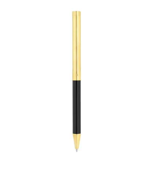 S.t. Dupont Palladium Lacquer Classique Ballpoint Pen - Gold