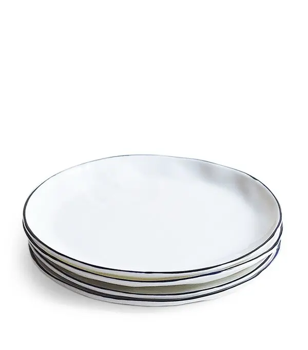 FELDSPAR Set Of 4 Cobalt Cake Plates