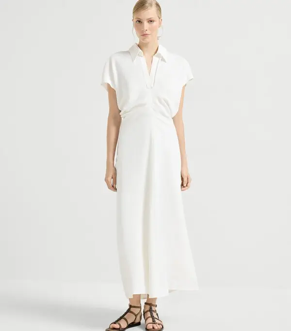 Brunello Cucinelli Twill Maxi Dress