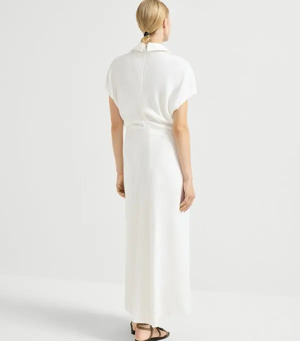 Brunello Cucinelli Twill Maxi Dress