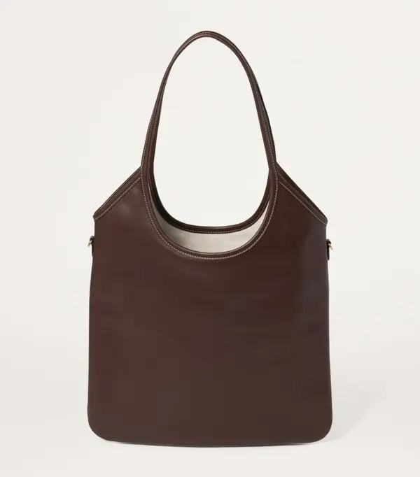 Miu Miu Leather Ivy Tote Bag - Brown