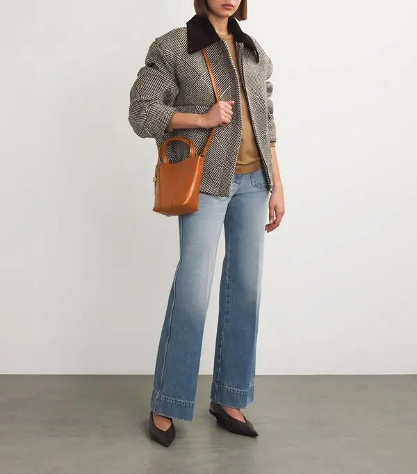 Chloé Small Calfskin Spin Tote Bag - Brown