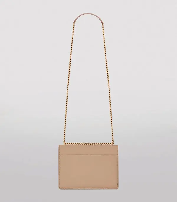 Saint Laurent Medium Sunset Shoulder Bag - Beige
