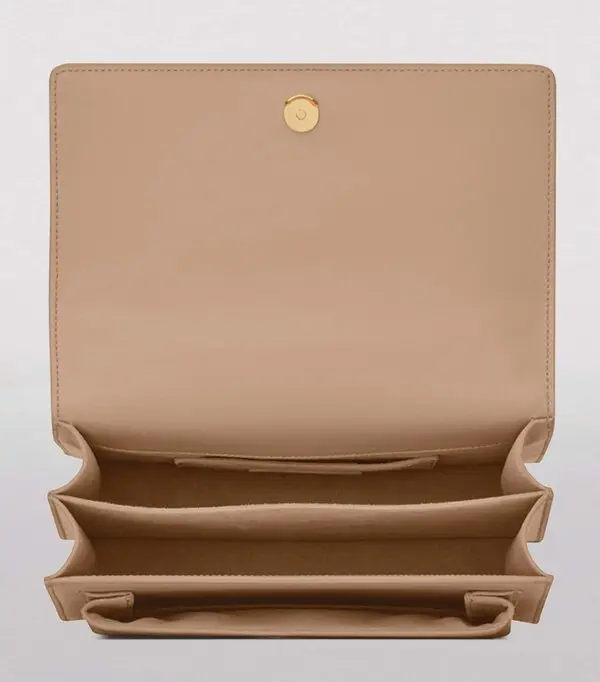 Saint Laurent Medium Sunset Shoulder Bag - Beige