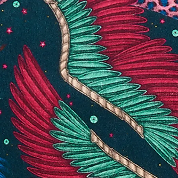 EMMA J SHIPLEY Velvet Lynx Cushion