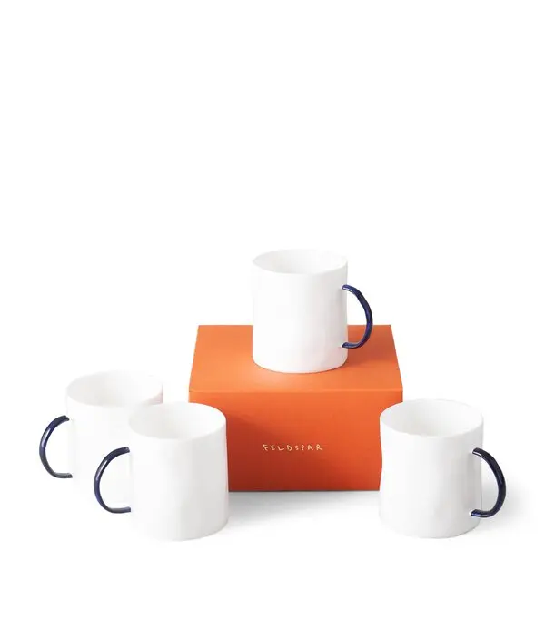 FELDSPAR Set Of 4 Cobalt Coffee Mugs