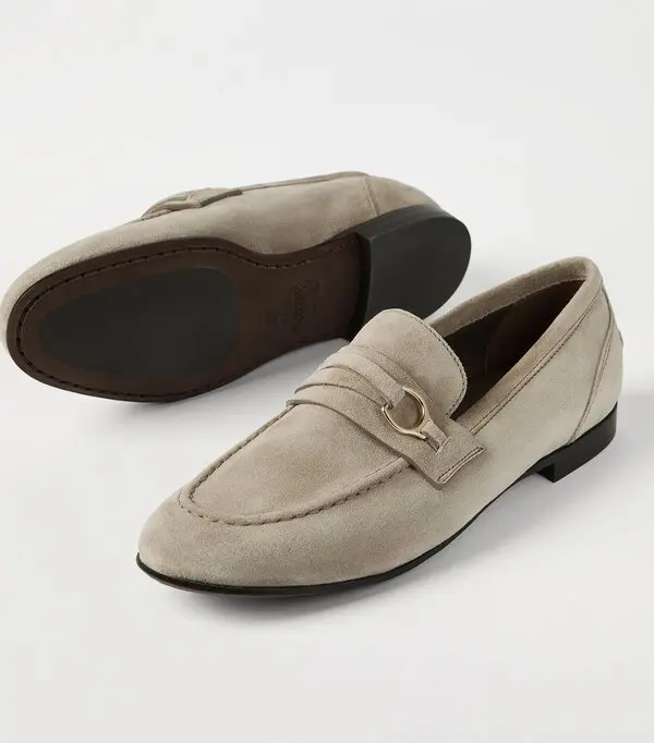 Brunello Cucinelli Suede Horsebit Loafers