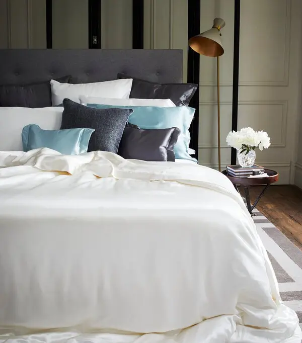 Gingerlily Silk Duvet Cover - Ivory