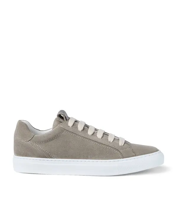 Brunello Cucinelli Suede Low-top Lace-up Sneakers