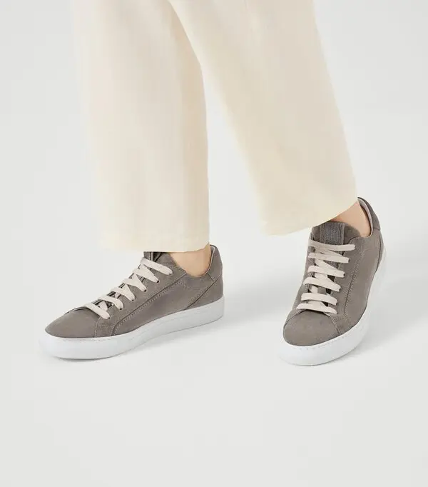 Brunello Cucinelli Suede Low-top Lace-up Sneakers