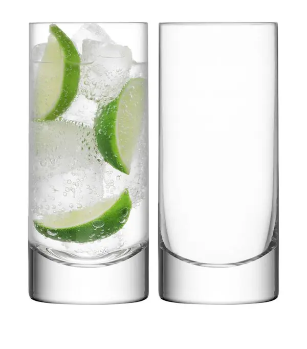 LSA INTERNATIONAL Set Of 2 Bar Highball Glasses