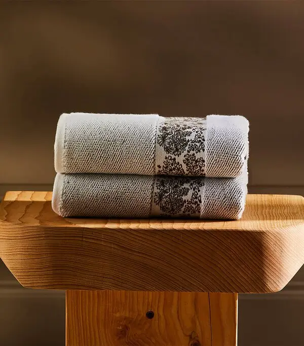 YVES DELORME Paysages Bath Towel - Grey