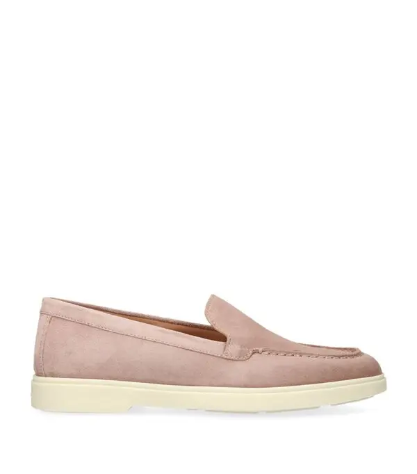 Santoni Suede Detroit Loafers
