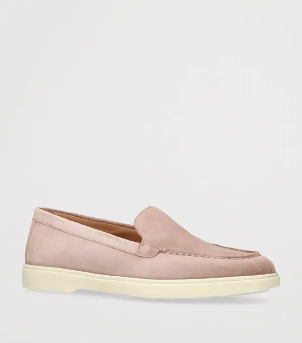 Santoni Suede Detroit Loafers