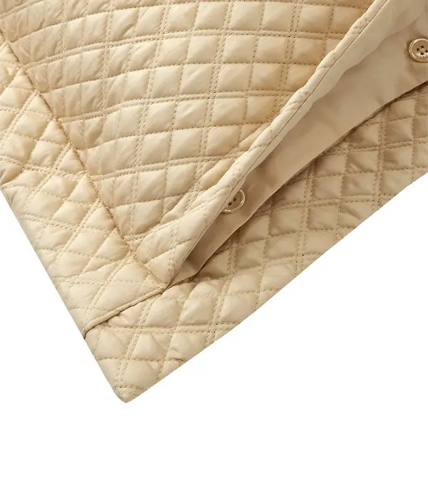 Ralph Lauren Organic Cotton Sateen Quilted Pillowcase - Neutral