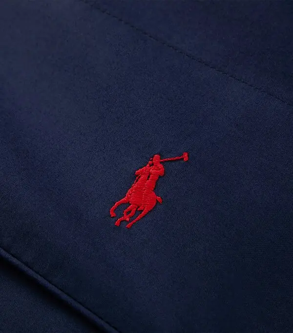 Ralph Lauren Cotton Player Flat Sheet - Navy
