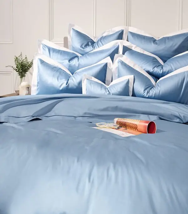 CELSO DE LEMOS Emma Square Pillowcase - Blue