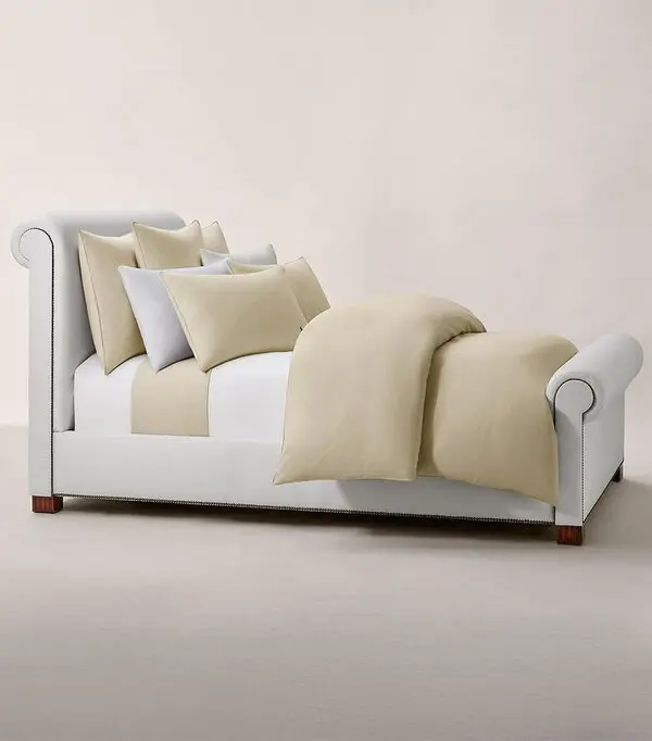 Ralph Lauren Cotton Player Euro King Fitted Sheet - Beige