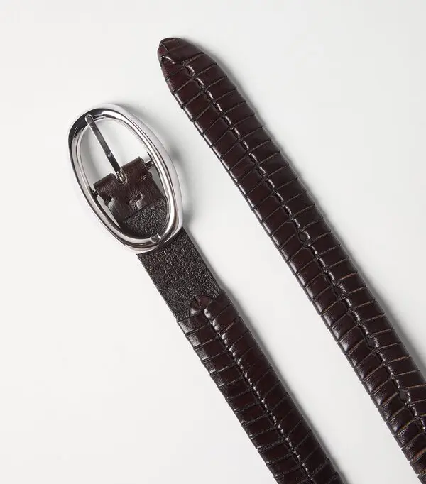 Brunello Cucinelli Woven Leather Belt