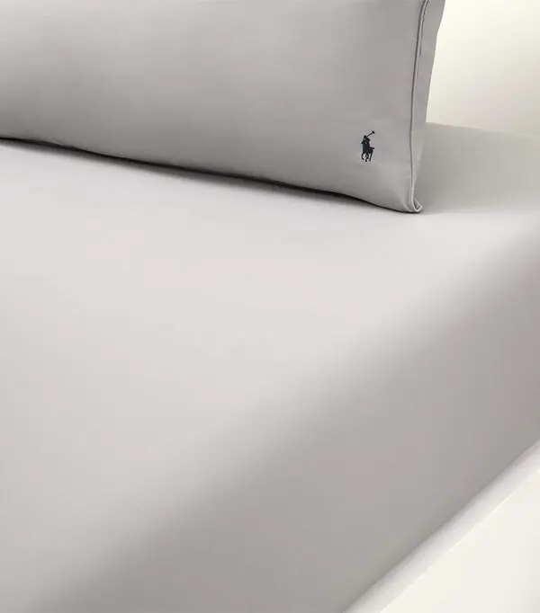 Ralph Lauren Player King Fitted Sheet - Grey