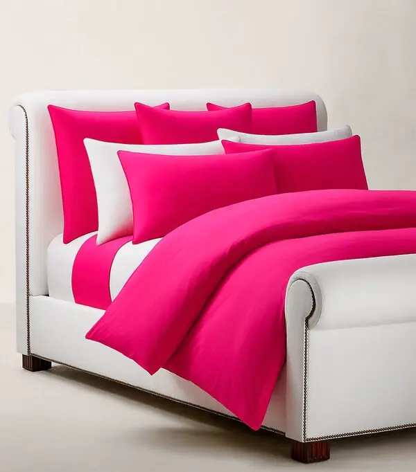 Ralph Lauren Cotton Player Fitted Sheet - Pink