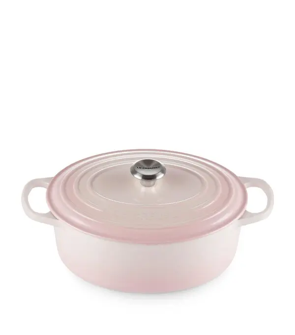 LE CREUSET Cast Iron Oval Casserole Dish - Blue