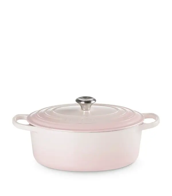 LE CREUSET Cast Iron Oval Casserole Dish - Blue