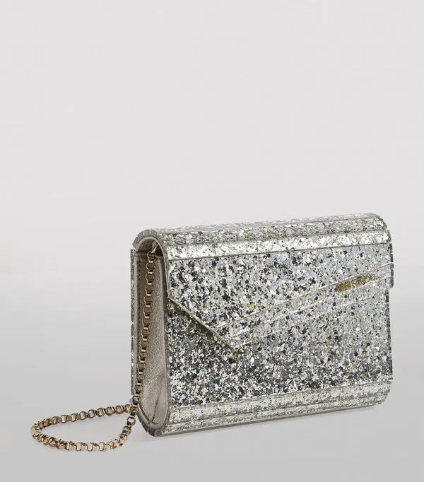 JIMMY CHOO Glitter Candy Clutch Bag