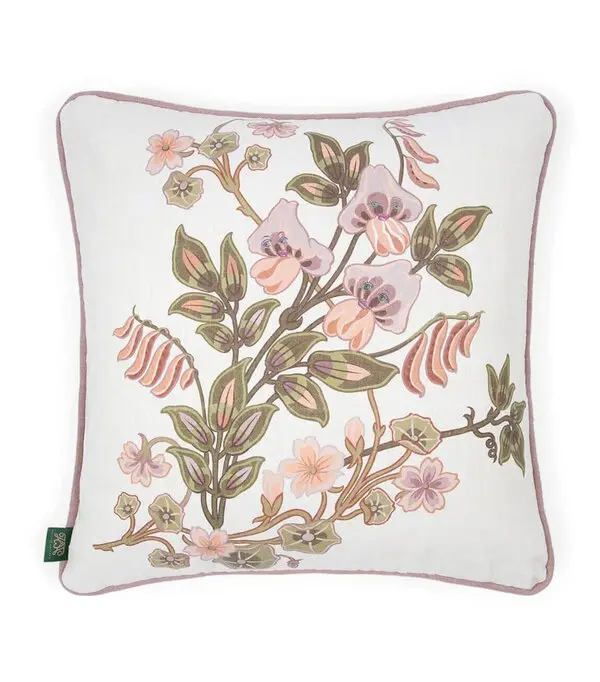 HOUSE OF HACKNEY Medium Hemp The Dancing Orchids Cushion - Beige