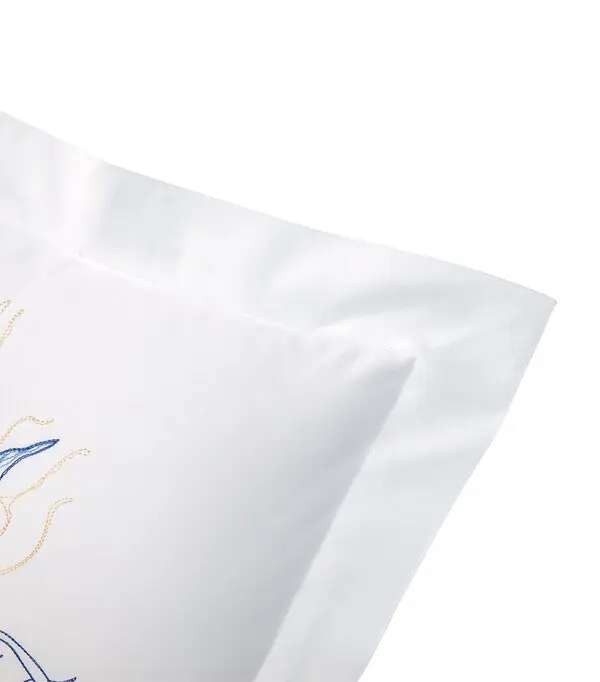 YVES DELORME COUTURE Nautilus Square Oxford Pillowcase