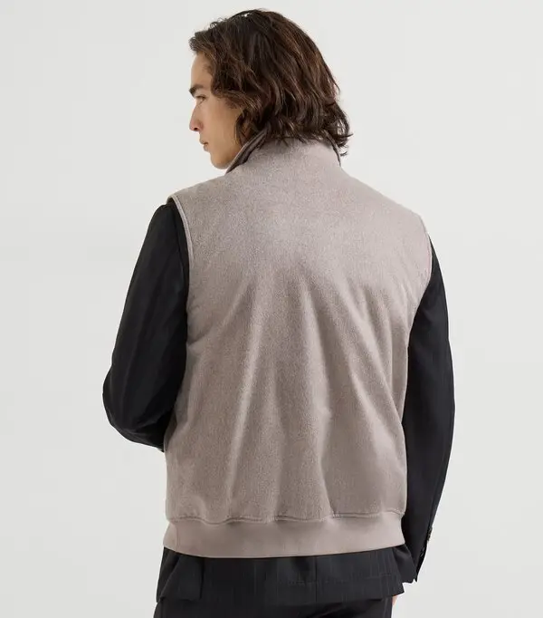 Brunello Cucinelli Cashmere Padded Gilet - Brown