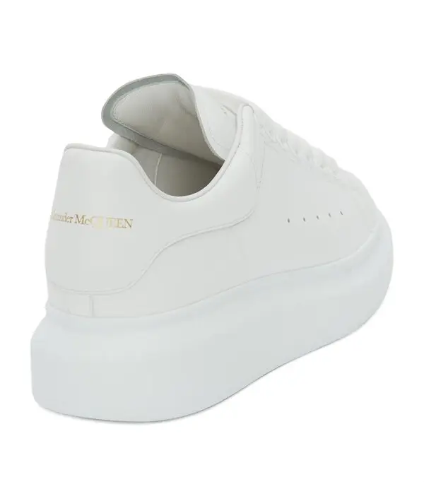 Alexander McQueen Oversized Leather Sneakers - White